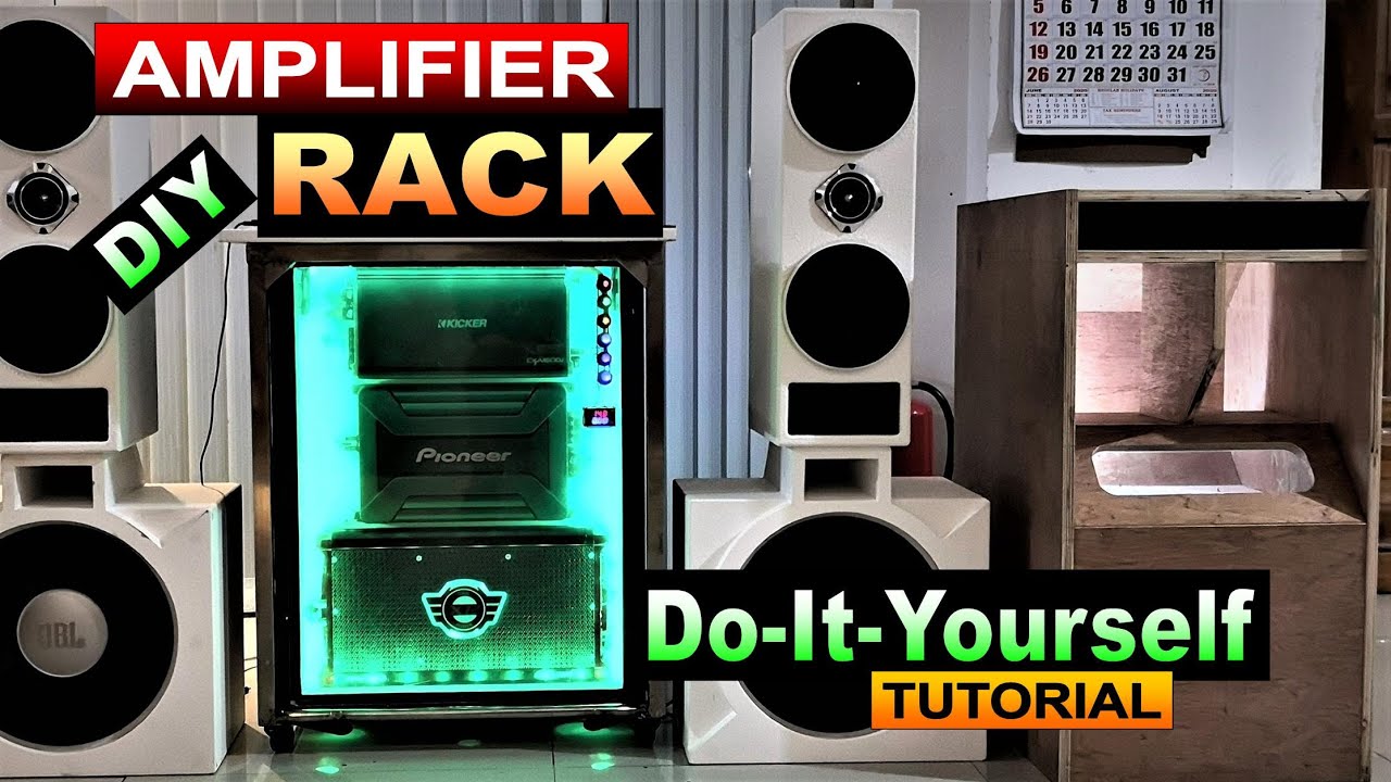 AMPLIFIER RACK - CAR AUDIO AMPLIFIER RACK DIY TUTORIAL VIDEO FOR HOME ...