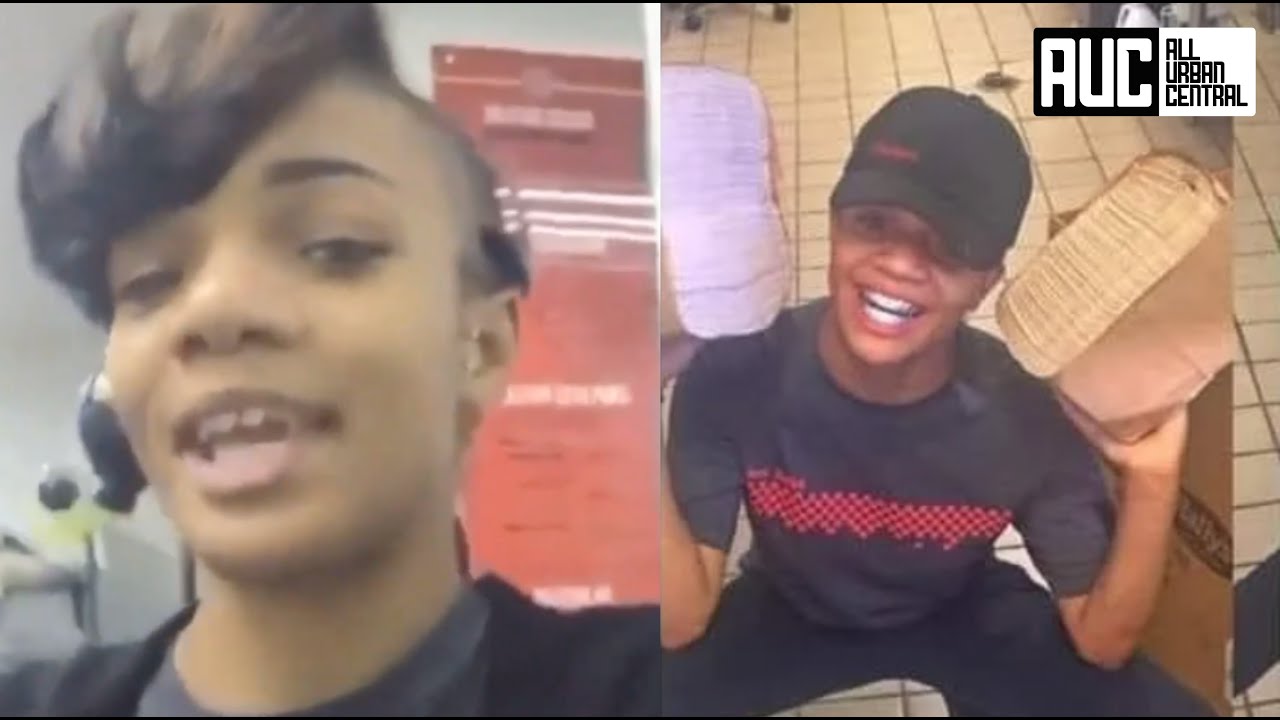 Glorilla Working At Fast Food Drive Thru Before The Fame - YouTube