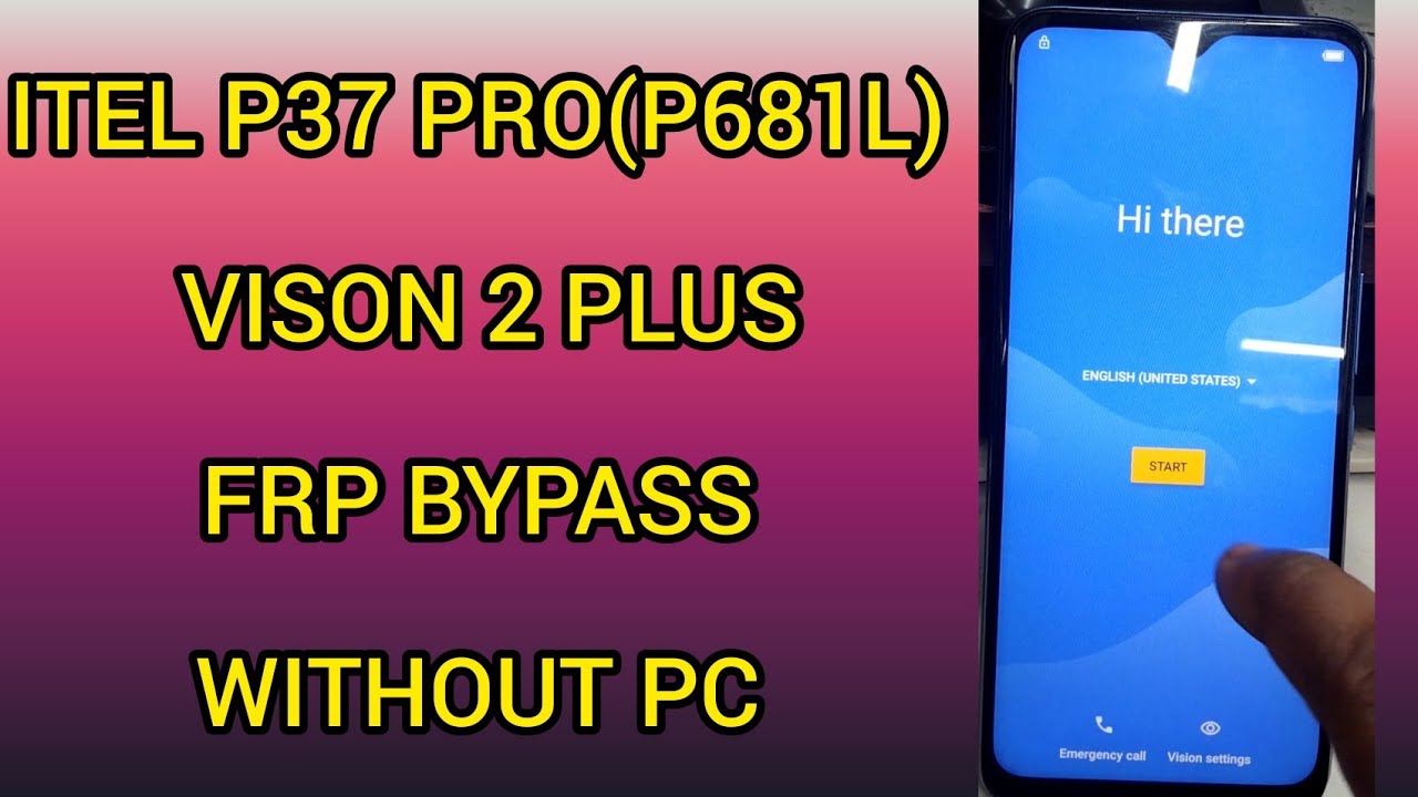 How to Itel P37 Pro (Vision2 Plus) Frp Bypass Itel P681L Google Account ...