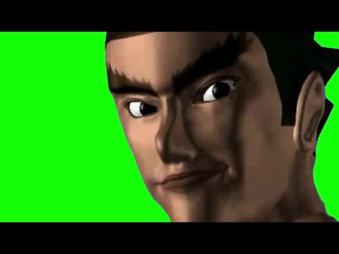 Kazuya Mishima Tekken 1 ending green screen