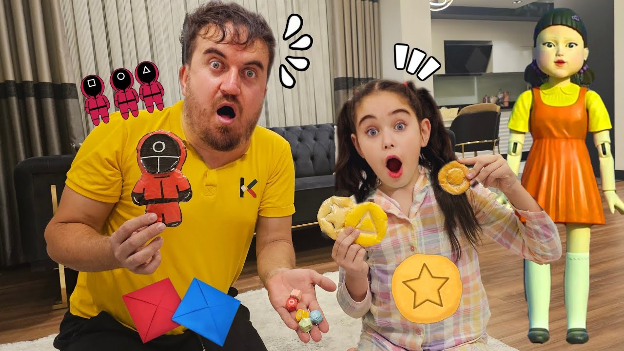 ELİF SQUİD GAME OYUNCULARINI YAPTI !! BÜTÜN OYUNLARI OYNADI !! - YouTube