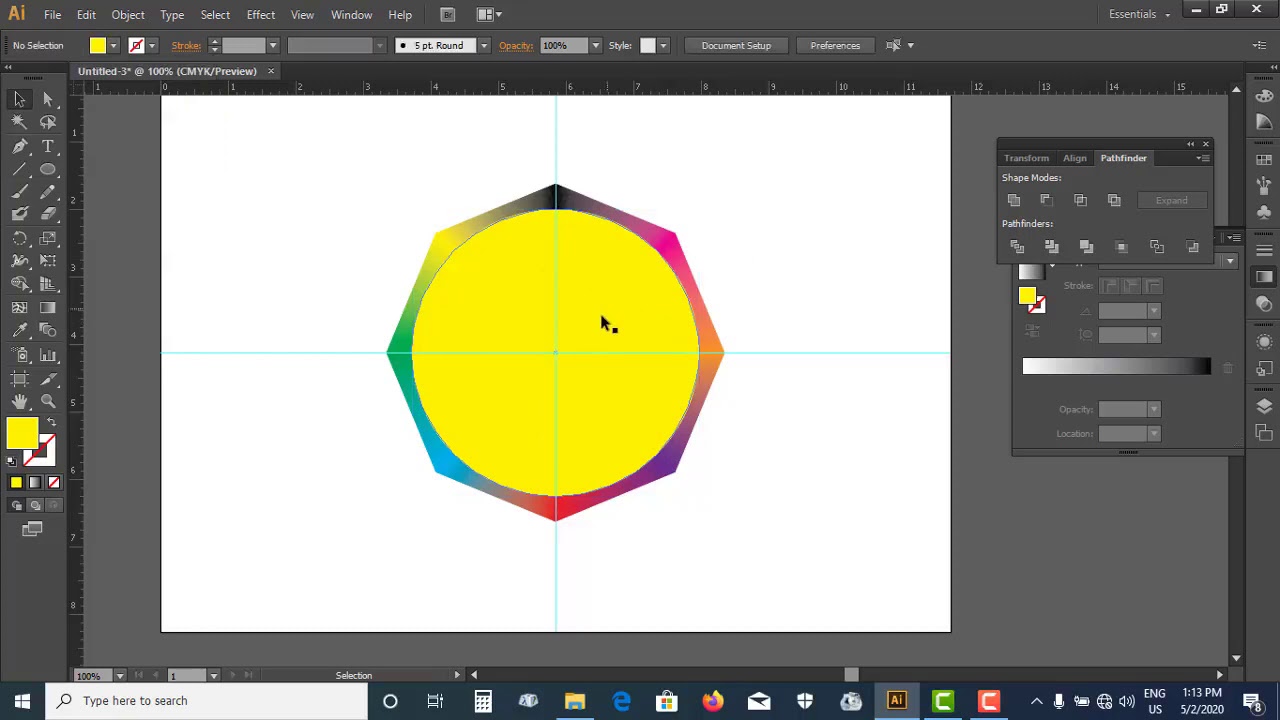 Adobe illustrator ြဖင့် CD ခွေပုံစံပြုလုပ်နည်; - YouTube