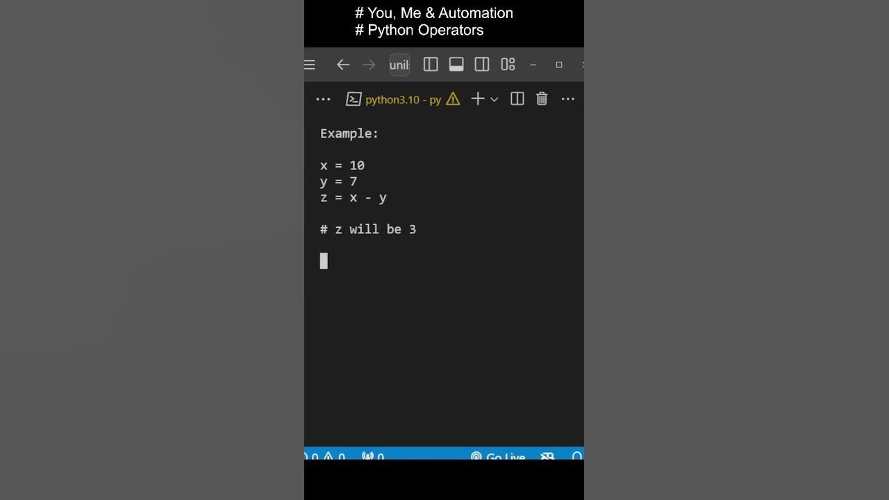 Python Arithmetic Operators Part 1 Pythonoperators Learningpython Python Youtube