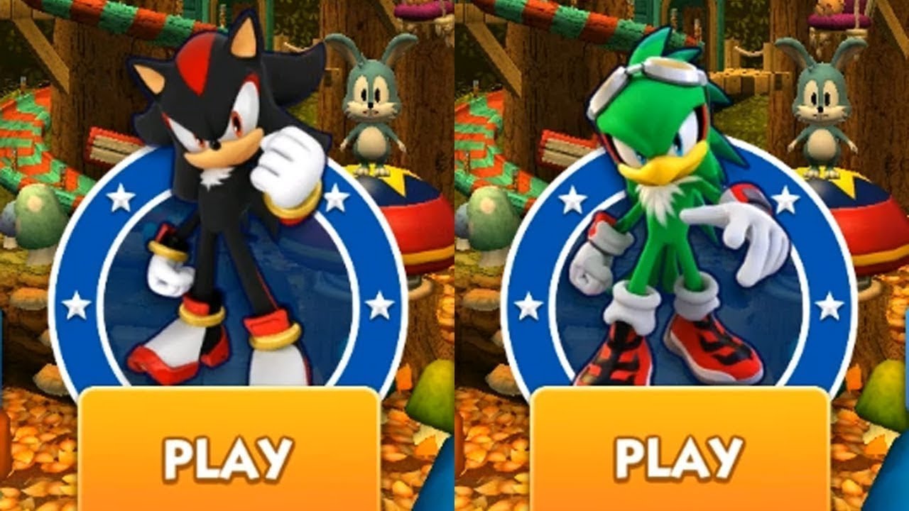 Sonic Dash Gameplay - SHADOW VS JET - YouTube