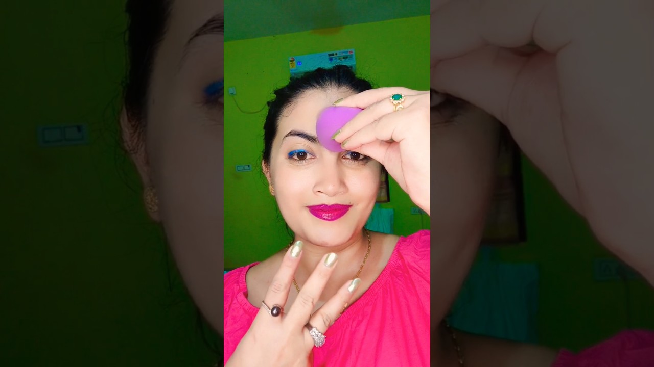 viral bindi hack with beauty blender #bindihack #shorts #makeuphacks # ...