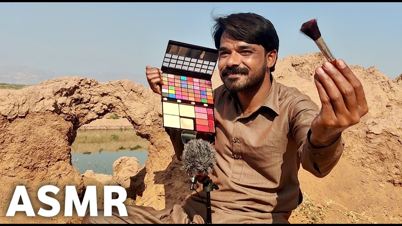 ASMR Makeup Application 💄💋 Outside (ACMP) - YouTube