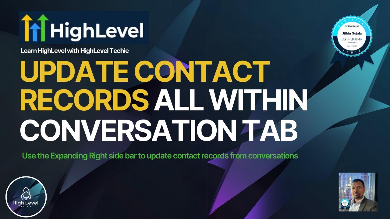Updating contact records from conversation tab - YouTube