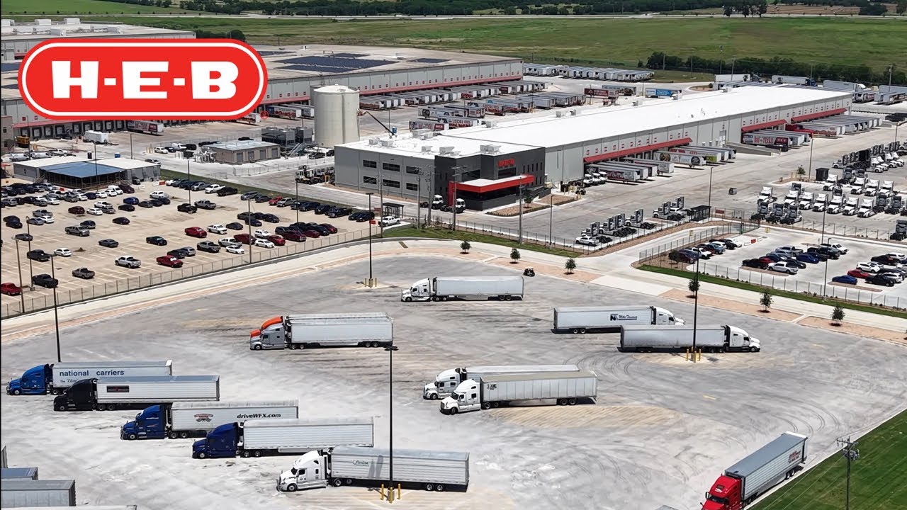 HEB Distribution Center, Temple, Texas with DJI Air 3S - YouTube