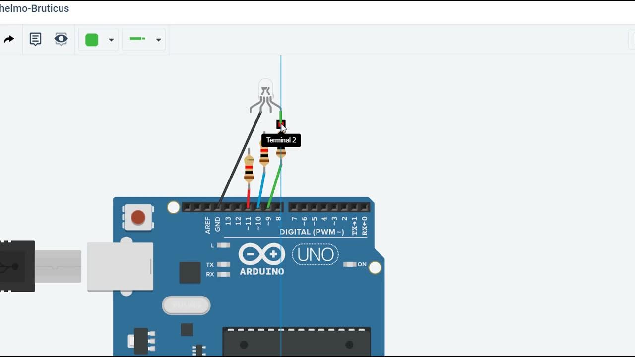Pemrograman Arduino (fungsi analogwrite) simulasi menggunakan komponen RGB (tinkercad.com) part ...