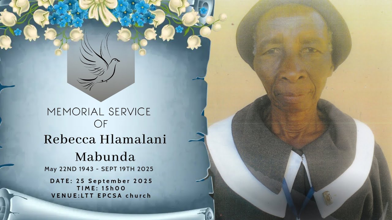 MABUNDA HLAMALANI REBECCA MEMORIAL SERVICE - YouTube