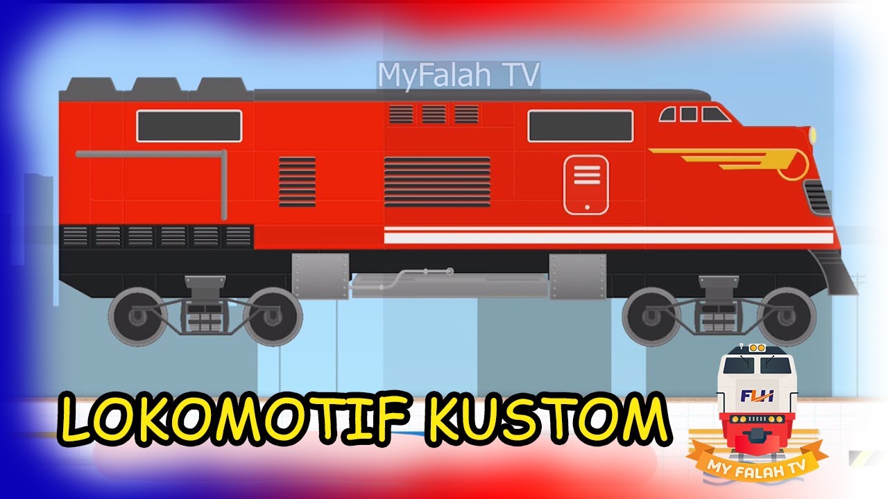Membuat Kereta Api Lokomotif Kustom Red Southern di Labo Brick Train ...