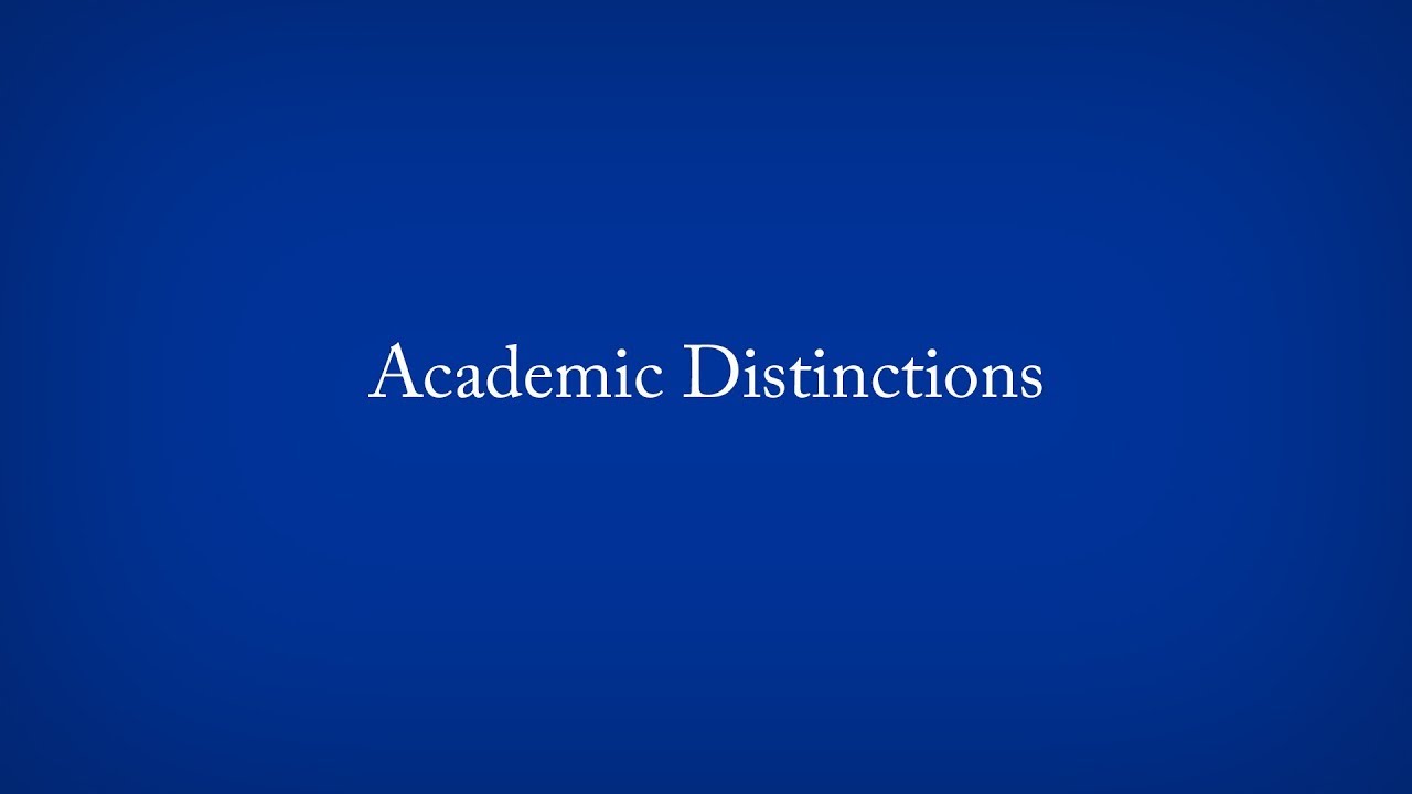 Academic Distinctions: 2018 State of the University - YouTube