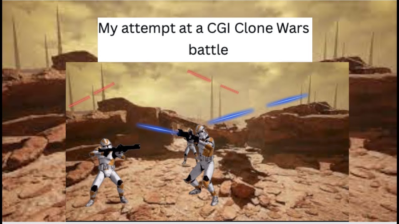 CGI Clone Wars battle - YouTube