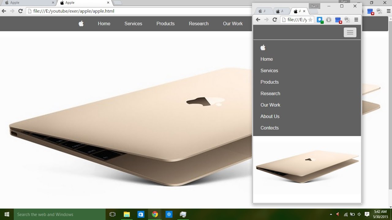 Brand logo | hero image | favicon Using Bootstrap | Responsive Web ...
