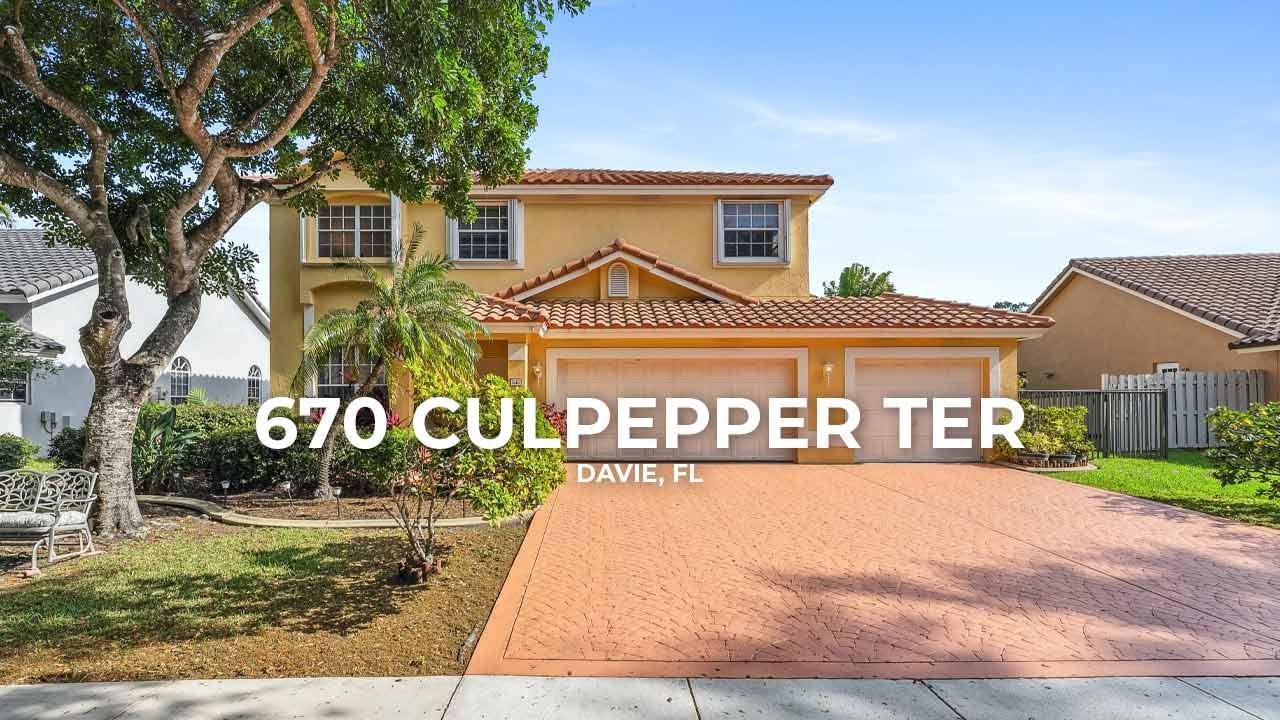 640 Culpepper Ter - Davie, FL - YouTube