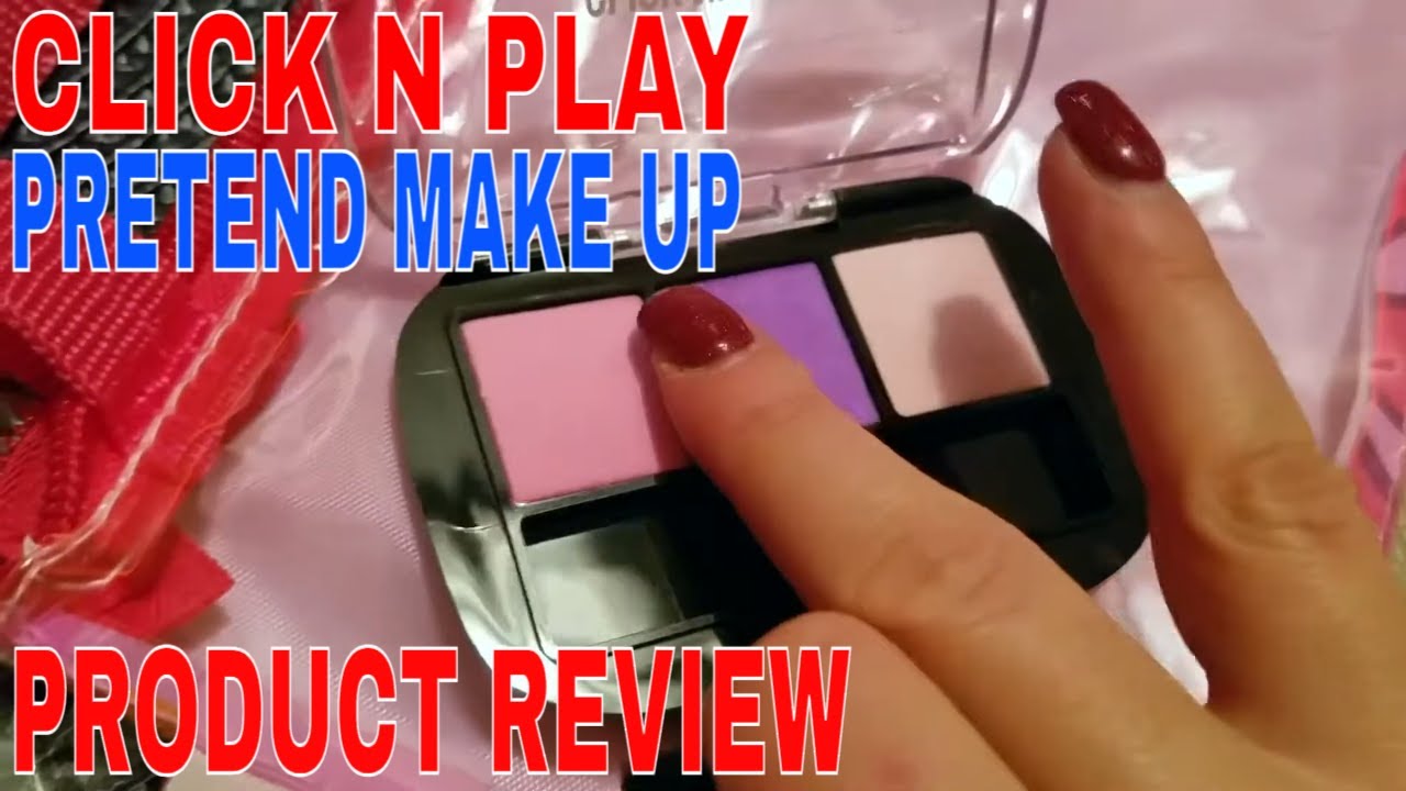 How To Use Click n Play Pretend Makeup Cosmetic Set Review 🔴 - YouTube