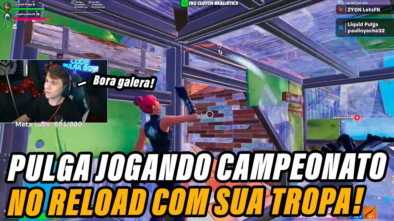 PULGA JOGANDO FORTNITE COM SEUS AMIGOS! - YouTube