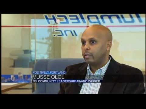 Positively Portland: Somali man wins FBI award - YouTube