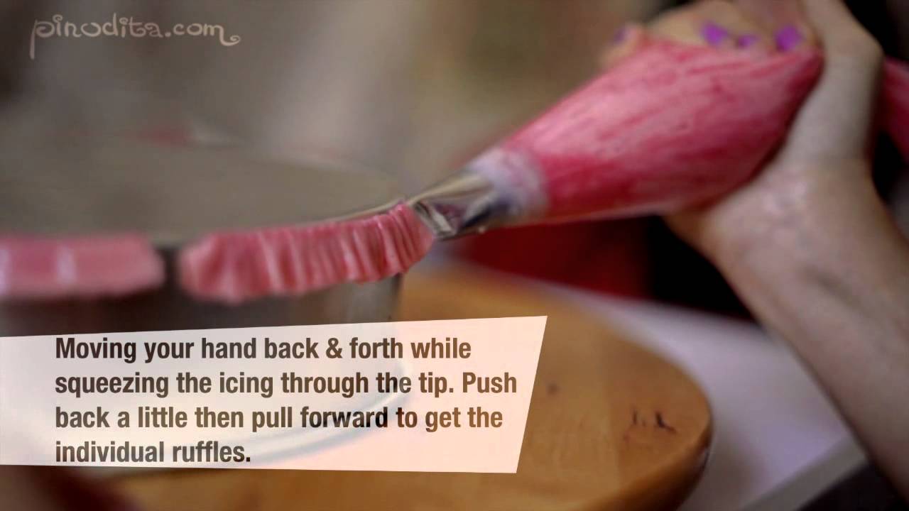 How To Make Ruffles Buttercream - YouTube