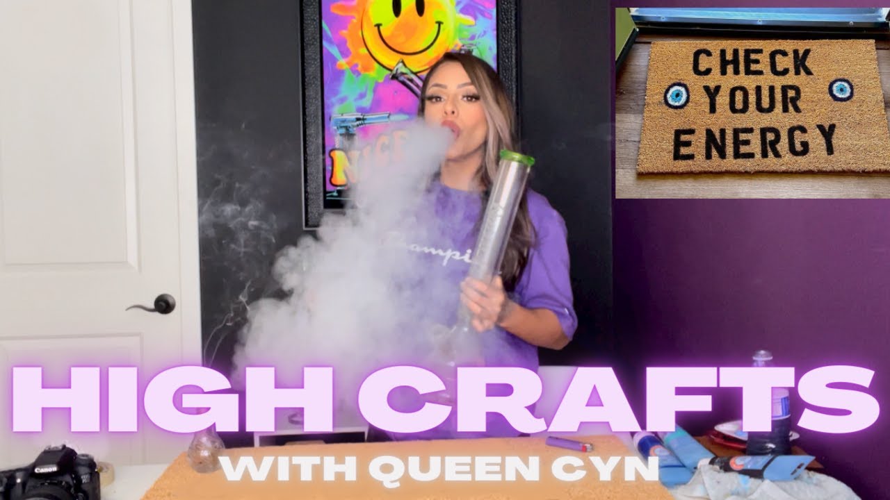 Making A DIY Door Mat | High Crafts With Queen Cyn - YouTube