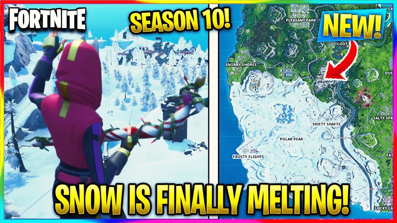 FORTNITE: *NEW* SNOW BIOME IS MELTING! | Fortnite Season X News - YouTube