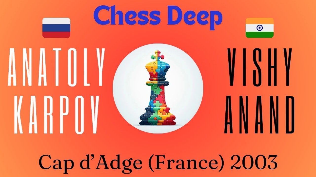 Anatoly Karpov vs Vishy Anand. Cap d'Adge (France) 2003. - YouTube