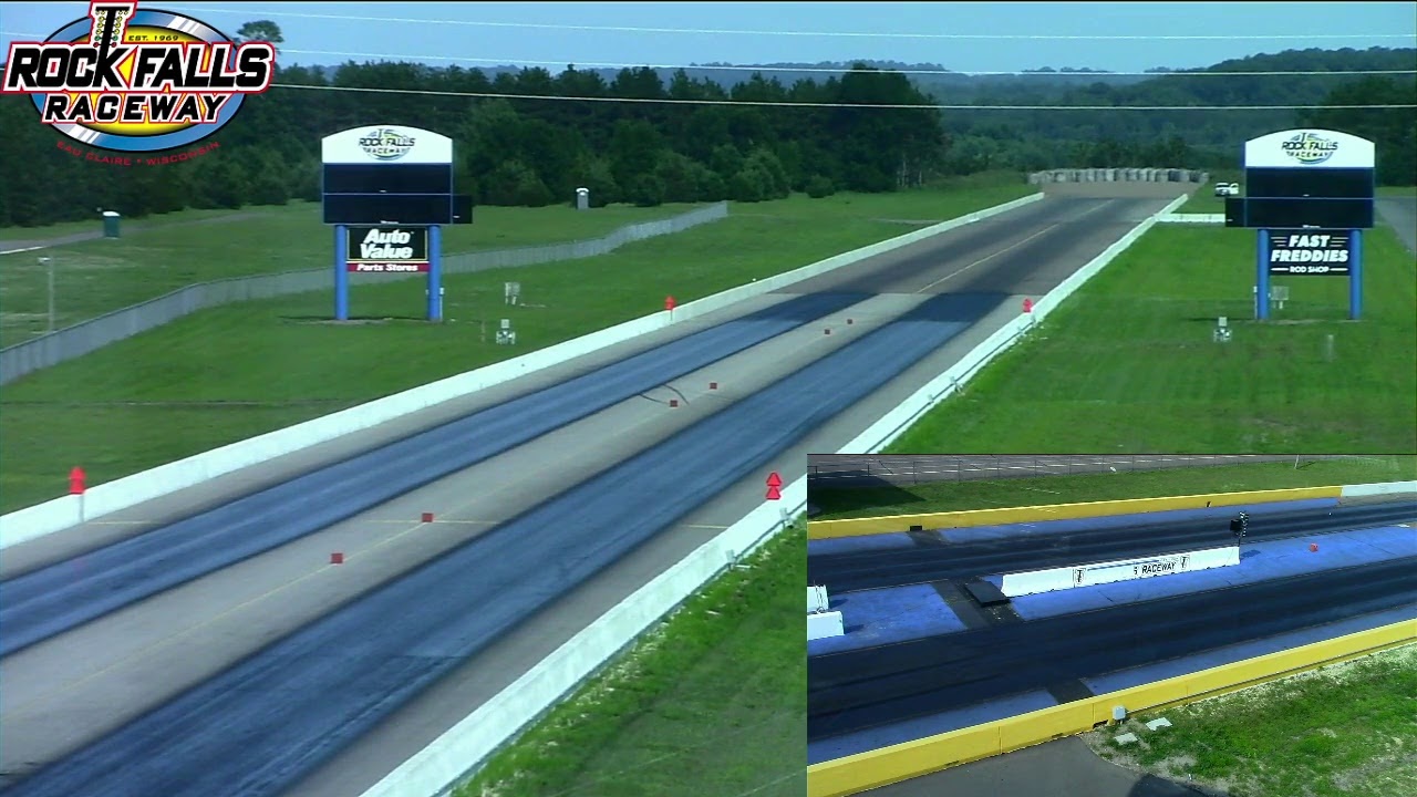 Rock Falls Raceway Muscle Car Race - YouTube