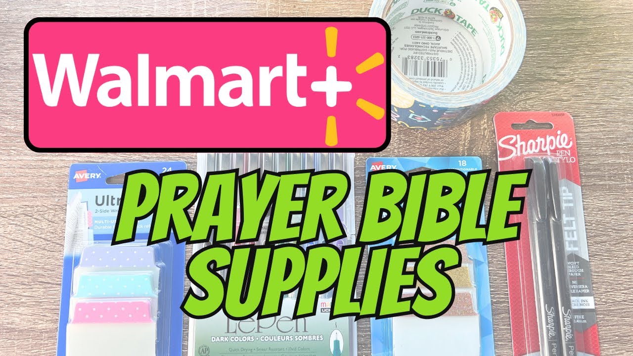Under $40 | Walmart Prayer Bible Supplies Haul - YouTube