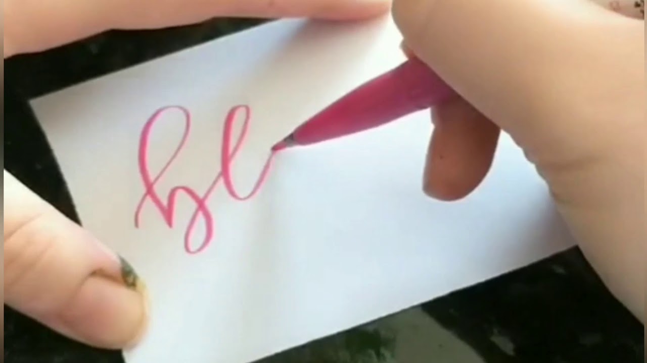 Blythe - modern calligraphy name - YouTube