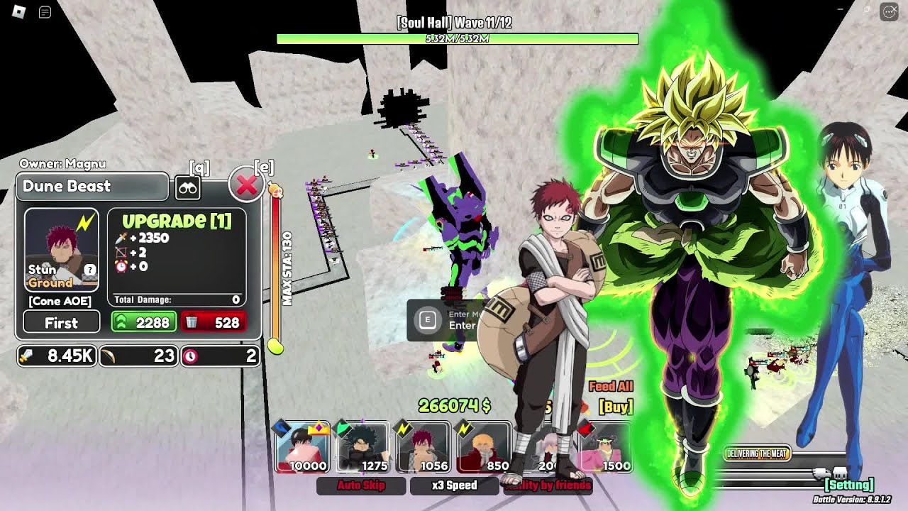 Soul Hall Challenger With Goofy Rage Team (Broly Redo) - Anime World ...