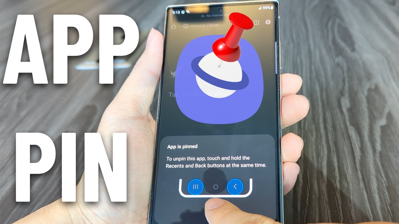 How to enable Pin App on the Samsung Galaxy S23 Ultra - YouTube