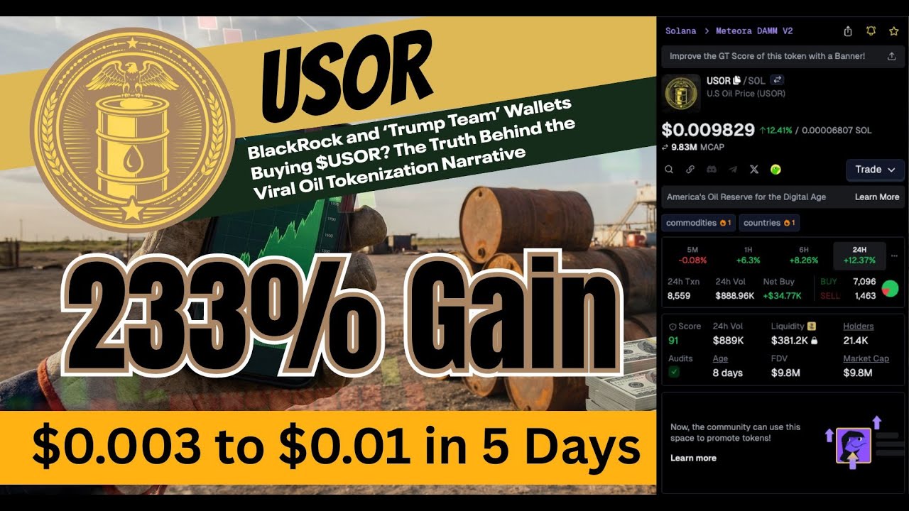 USOR coin 233% in 5 days. How high will it go? - YouTube