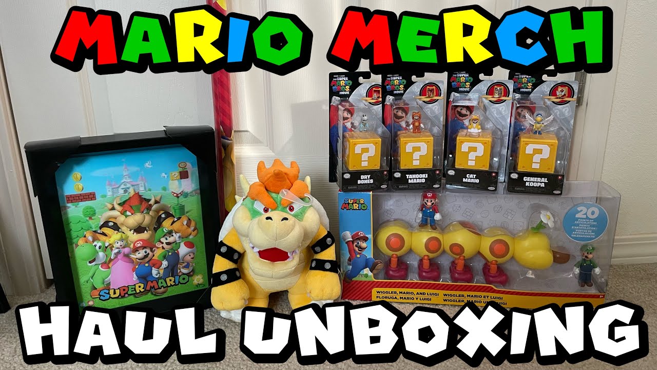 MARIO MERCHANDISE MEGA HAUL UNBOXING & REVIEW — Plushes, Figures, and ...