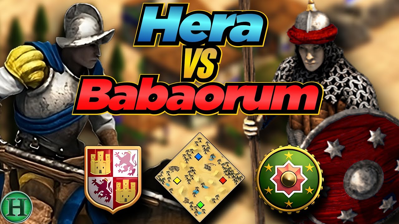 Spanish vs Hindustanis | 1v1 Arabia | vs Babaorum | AoE2 - YouTube