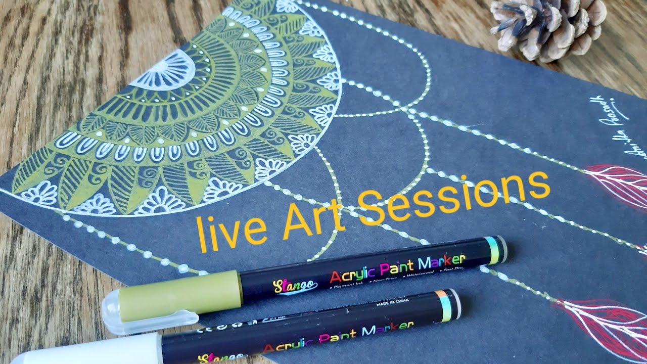 Live Art Session | step by step Mandala Art tutorial | Relaxing Art ...