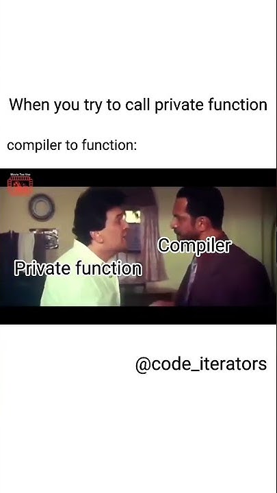 Private functon X Compiler #shorts #programming #coding #meme #programmingmeme #codingmeme - YouTube