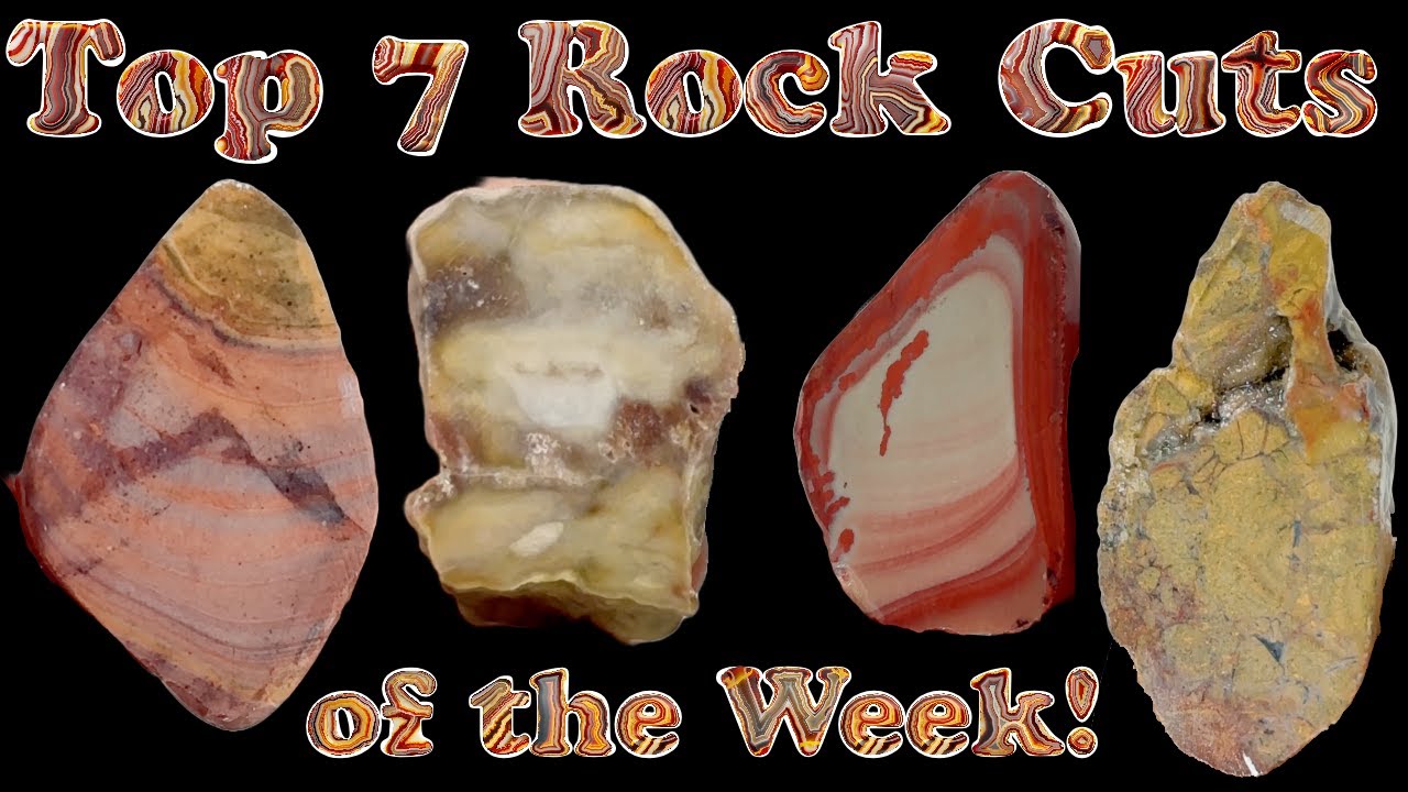 Top 7 Rock Cuts of the Week! Nice Banded Wonderstones, Agate, Jaspers ...