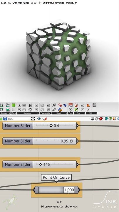 Grasshopper - EX 5 - Voronoi 3D + Attractor point - YouTube