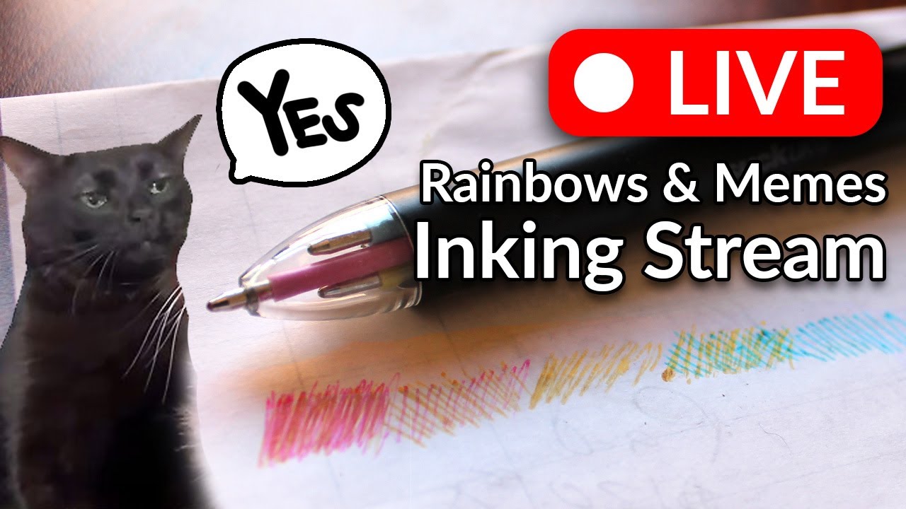 LIVE: Inking Stream - Rainbows and Memes - YouTube