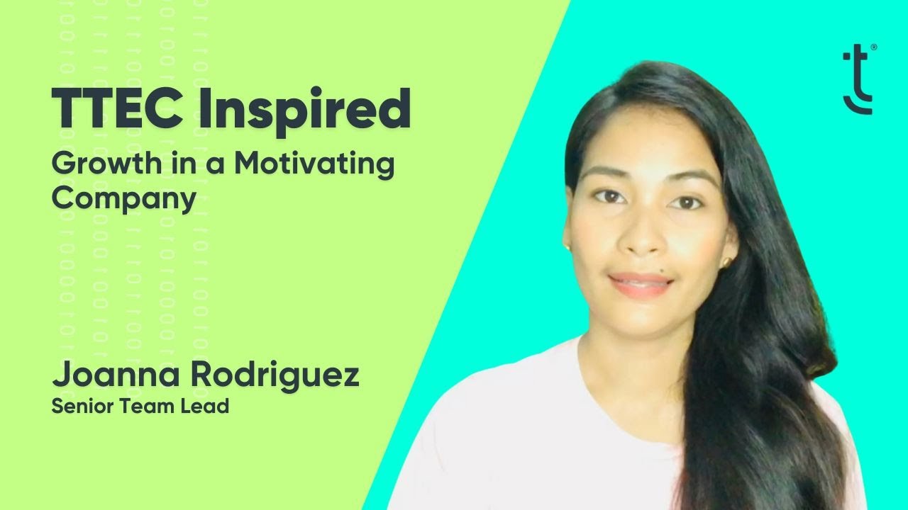 Growth in a Motivating Company with Joanna | TTEC Inspired - YouTube