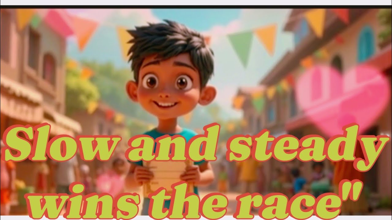 Slow and steady wins the race":A English moral Story 💫 - YouTube