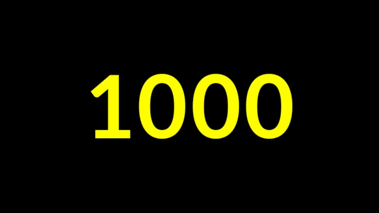 1000 Second Countdown Timer With Sound Effect - YouTube