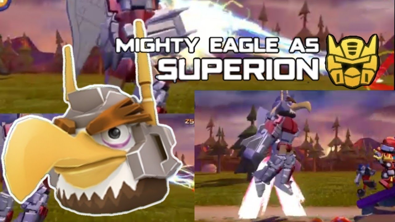 Angry Birds Transformers - Mighty Eagle Superion - YouTube