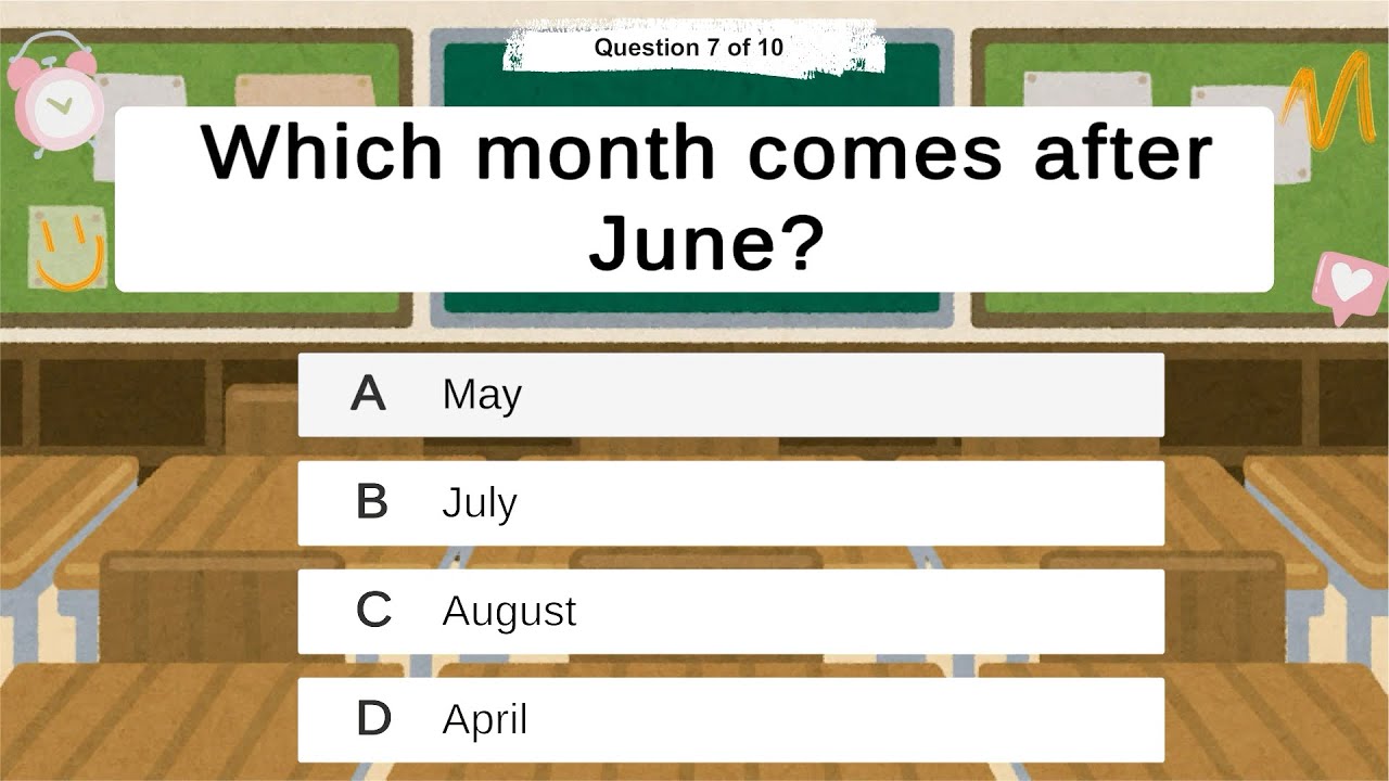 QUIZ TIME!!! Do Know Months Name In a Year #1learnstudio #2ndgrade # ...