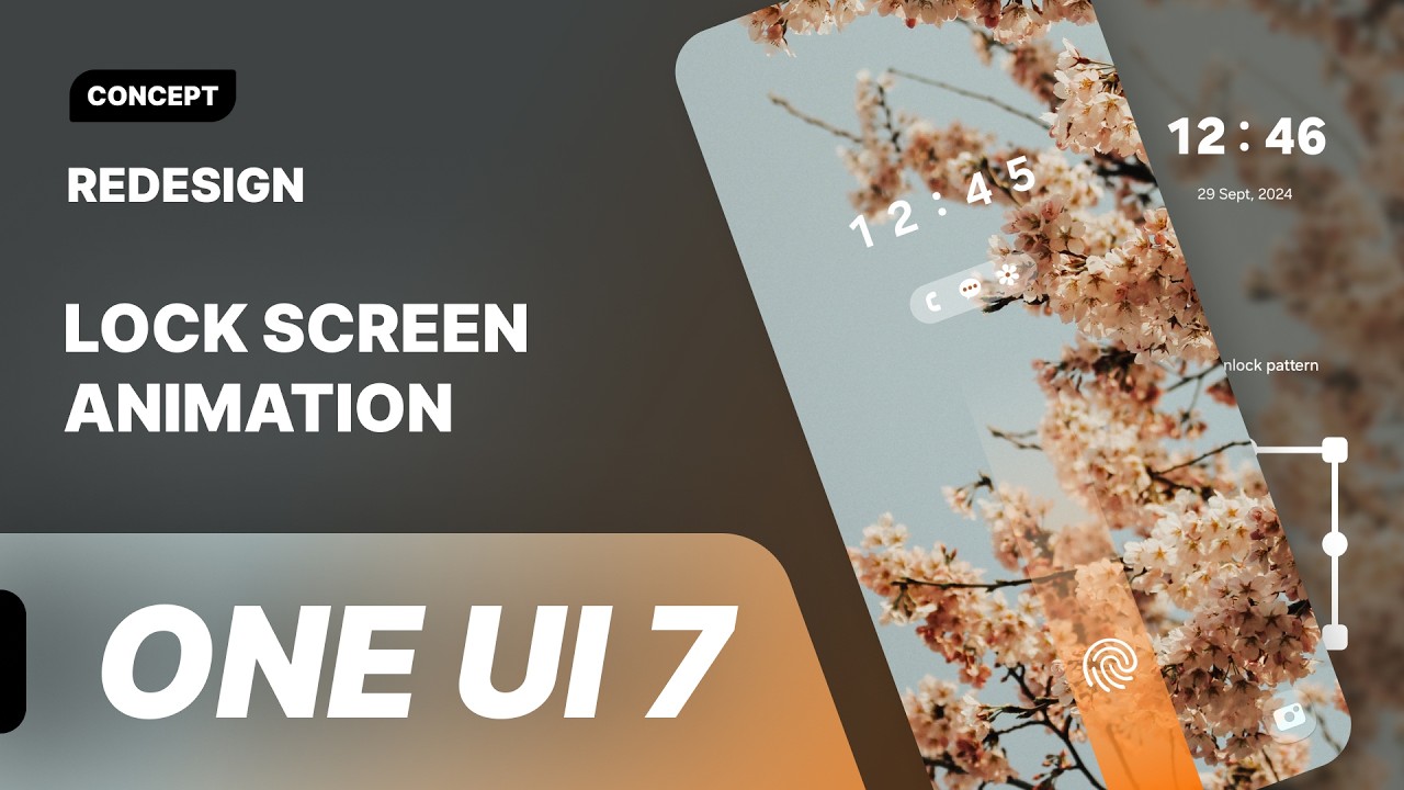 Simple Lock Screen Animations ( Lock, Unlock, AOD ) - One UI 7 - YouTube