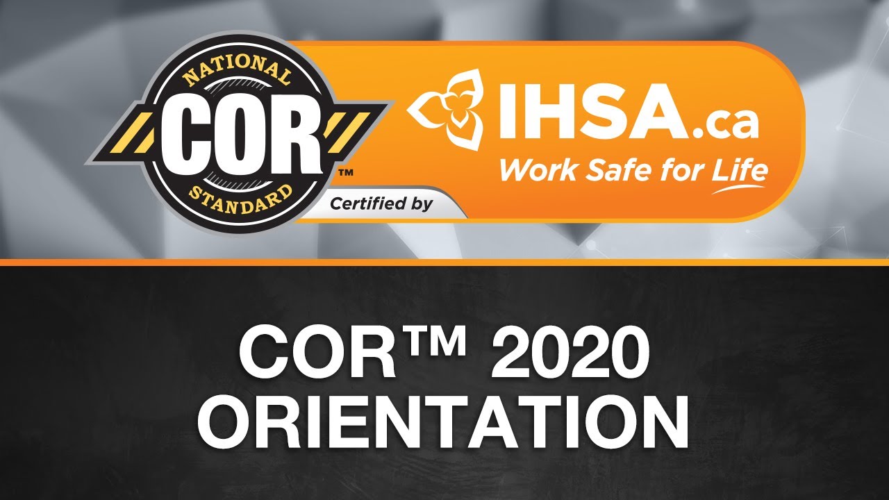 IHSA.ca - COR™ 2020 Orientation - YouTube