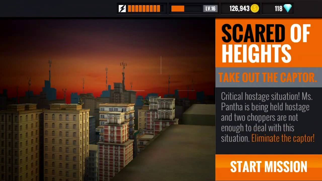 12/40 Sniper 3D Scared of Heights - YouTube