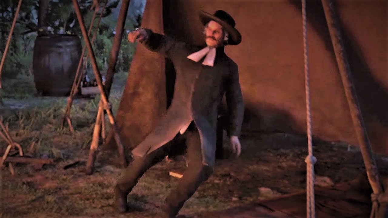 This is how Reverend Swanson FALLS asleep - Red Dead Redemption 2 - YouTube