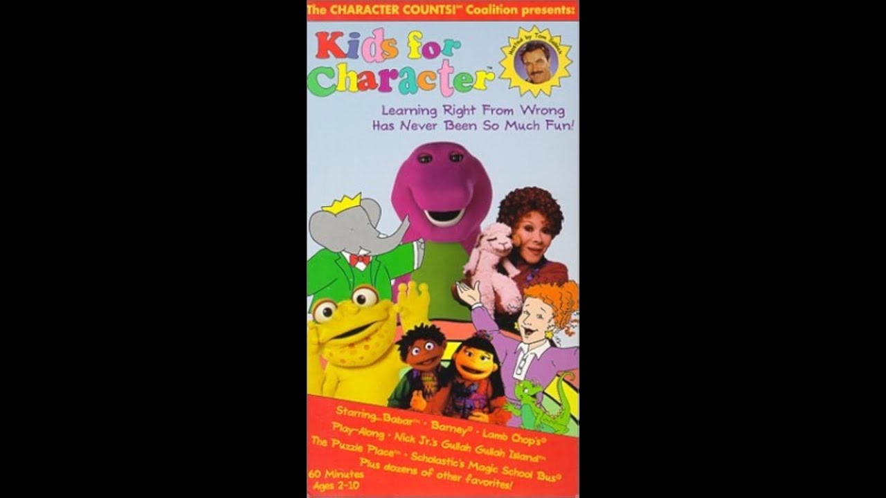 Opening And Closing To Kids For Character 1996 VHS - YouTube