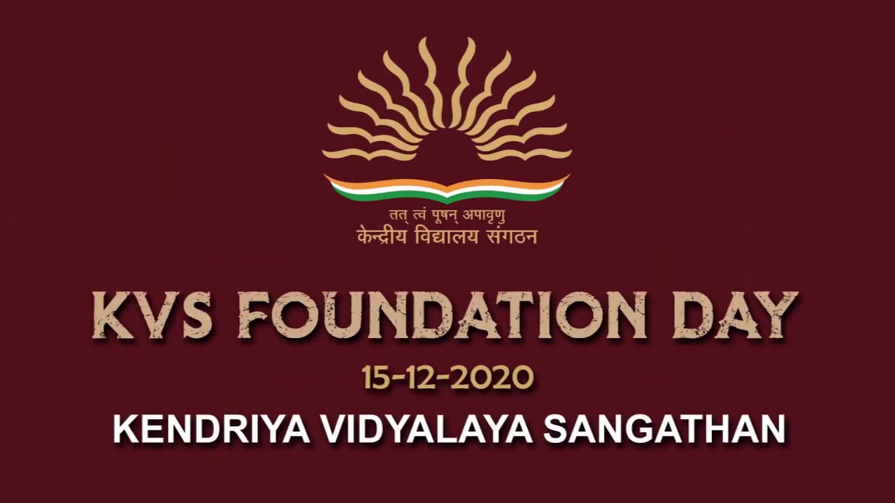 FOUNDATION DAY 2020 | KVS - YouTube